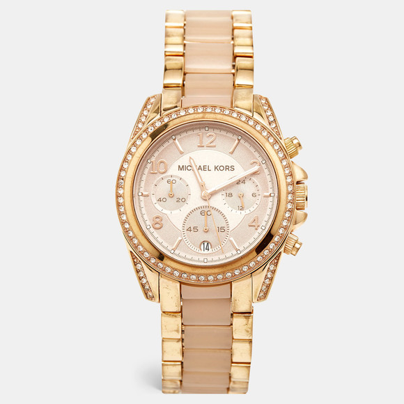 Michael Kors | Accessories | Michael Kors Champagne Gold Plated ...